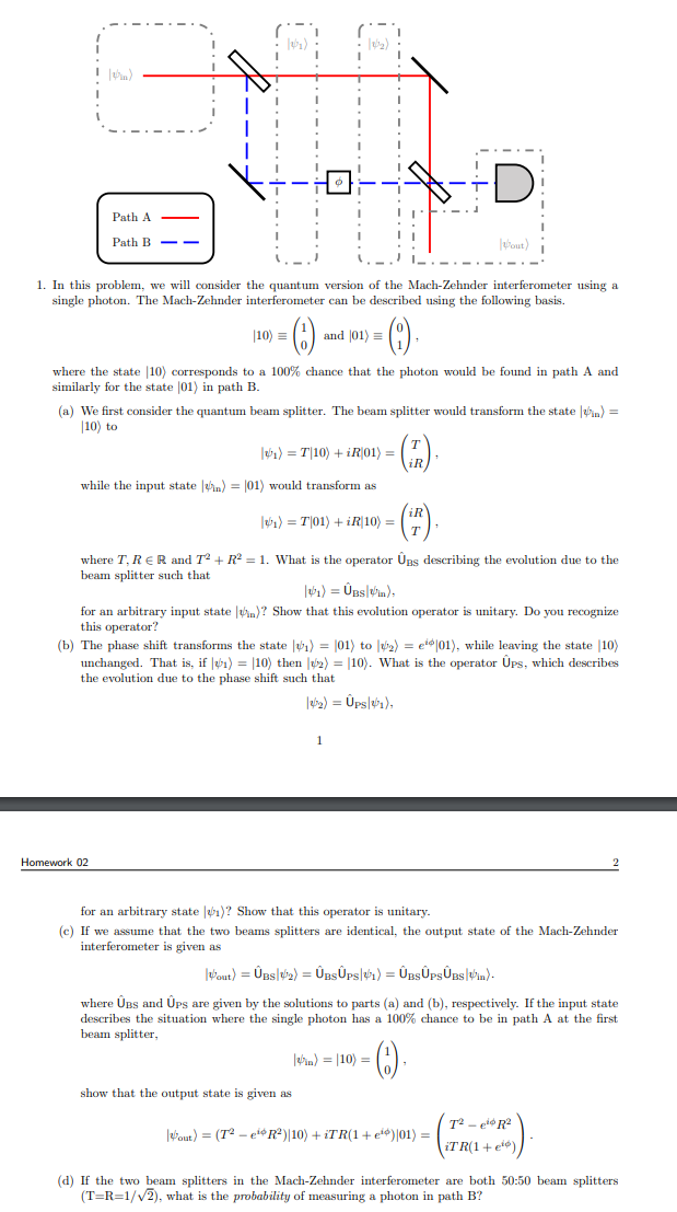 Solved In this problem, we will consider the quantum version | Chegg.com