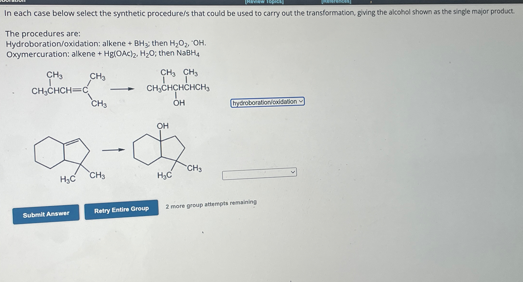 Solved In each case below select the synthetic procedure/s | Chegg.com