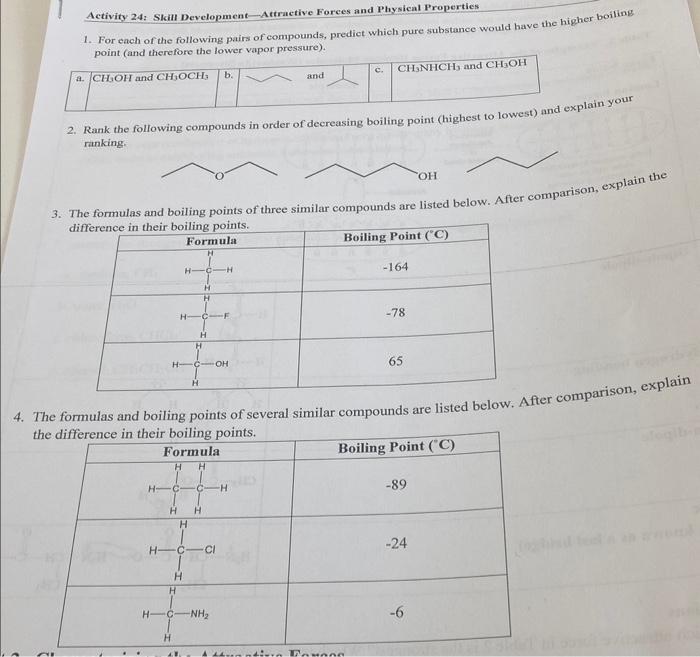 Solved 1. For each of the following pains of compounds, | Chegg.com