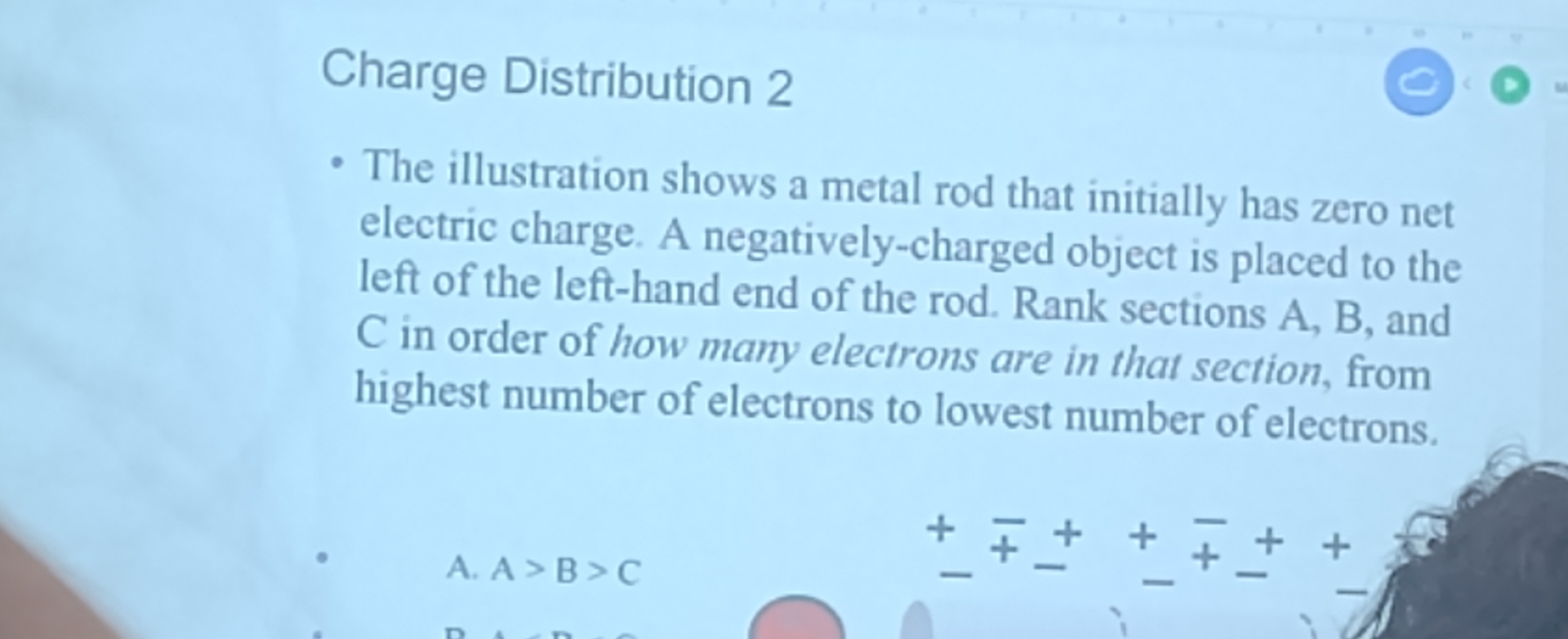 Solved Charge Distribution 2The illustration shows a metal | Chegg.com
