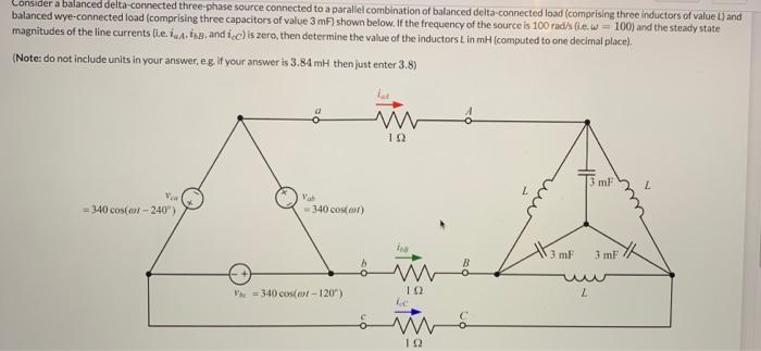 Solved Consider a balanced delta-connected three-phase | Chegg.com