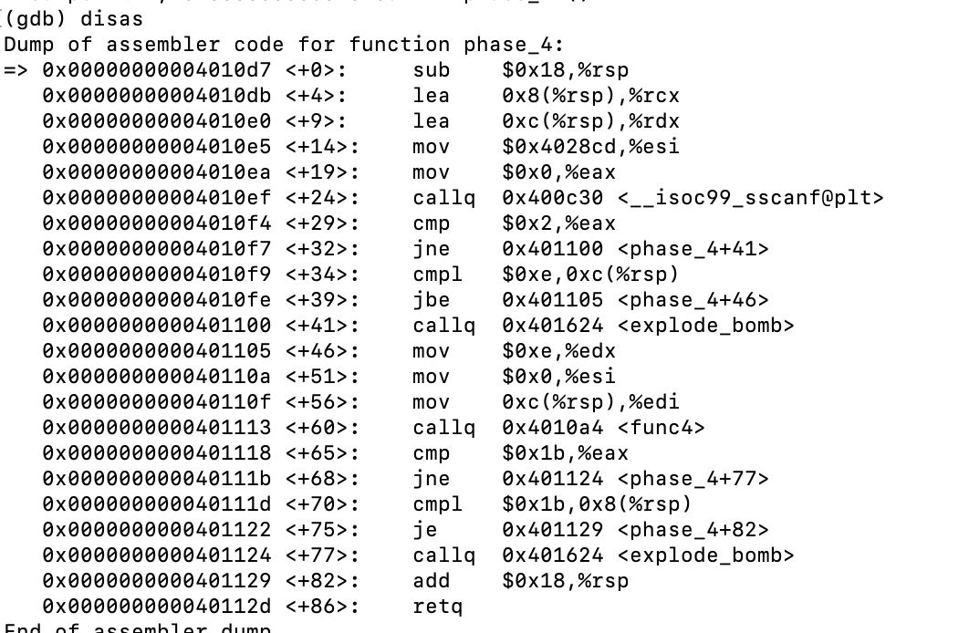 Solved WHat should bw the 2 ﻿numbers (gdb) ﻿disasDump of | Chegg.com
