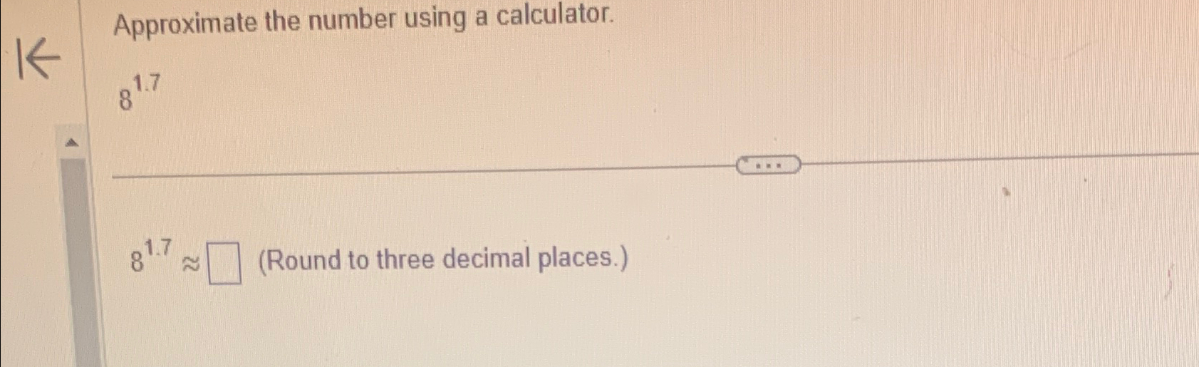 Solved Approximate the number using a | Chegg.com