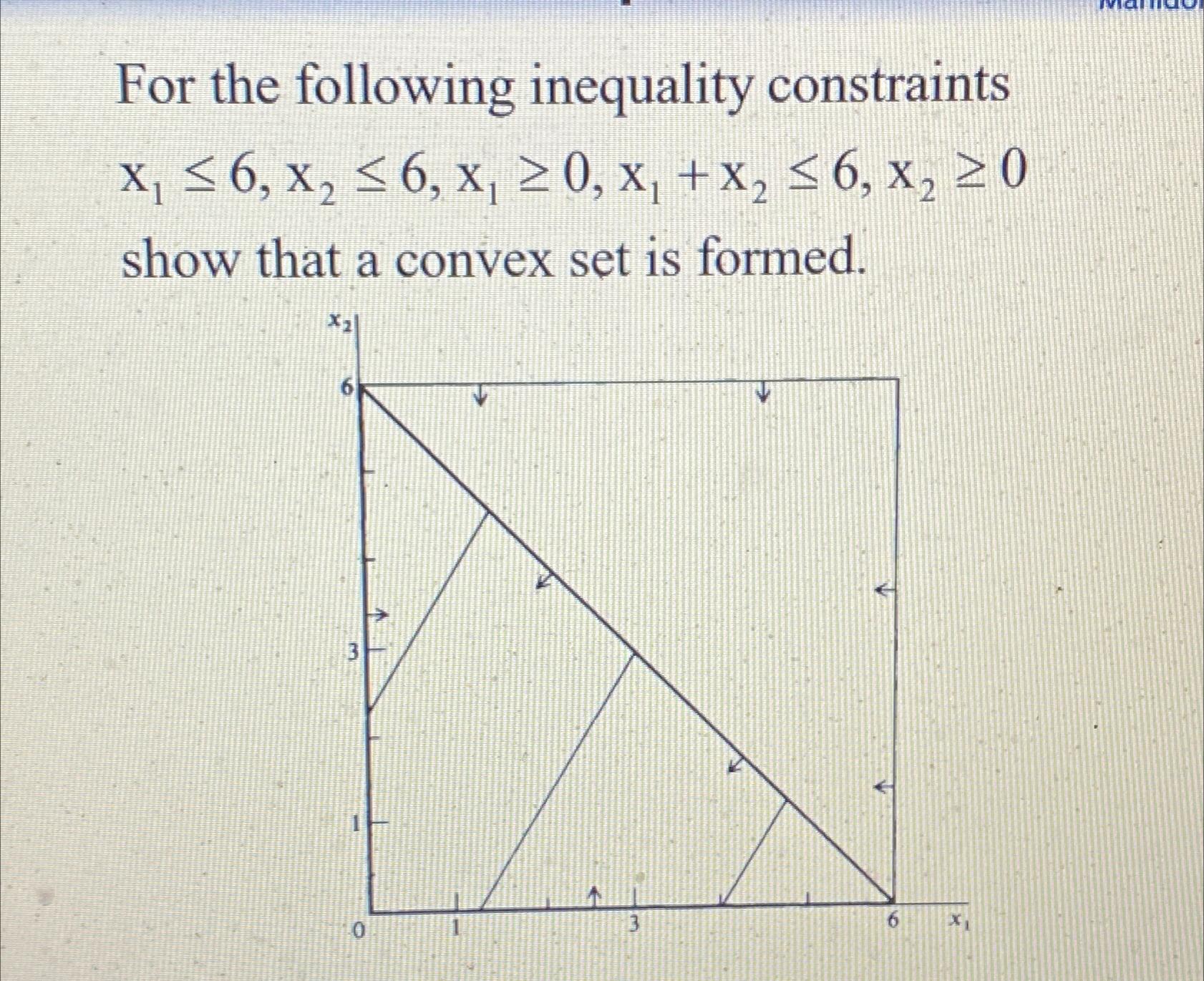 Solved For the following inequality | Chegg.com