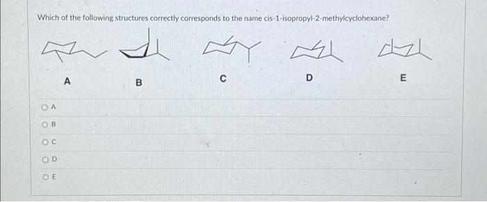 Solved Which of the following structures correctly | Chegg.com
