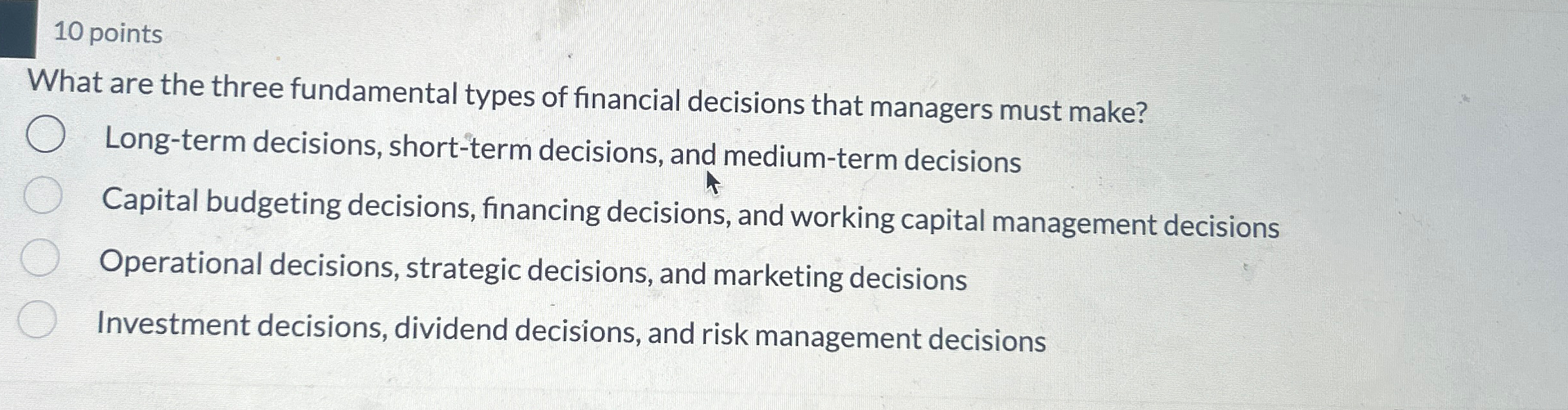 Solved 10 ﻿pointsWhat are the three fundamental types of | Chegg.com