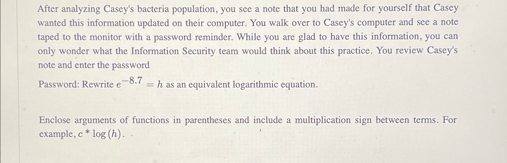 Solved After analyzing Casey's bacteria population, you see | Chegg.com