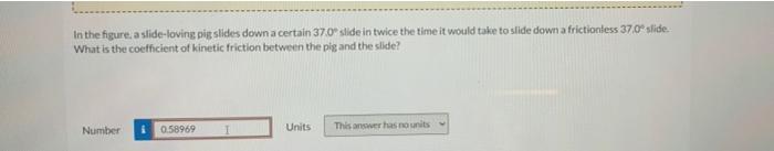 Solved In the figure, a slide-loving pigslides down a | Chegg.com