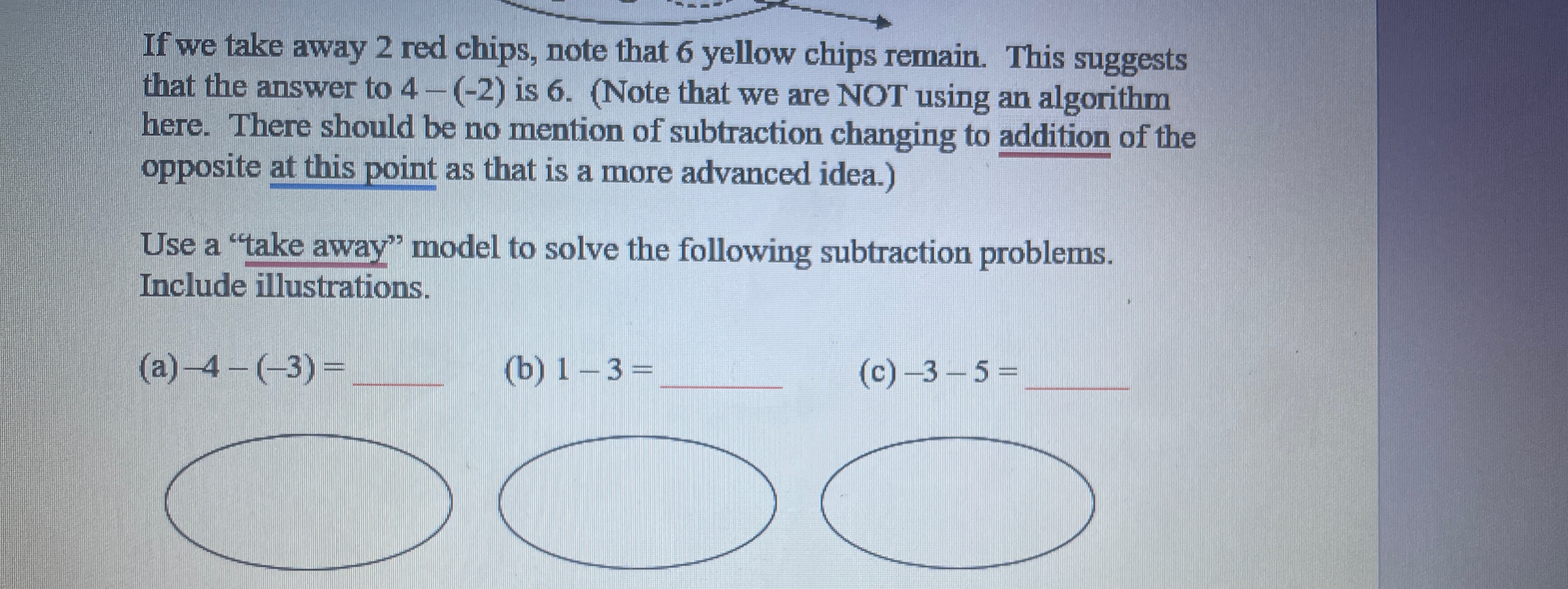 Solved If we take away 2 ﻿red chips, note that 6 ﻿yellow | Chegg.com