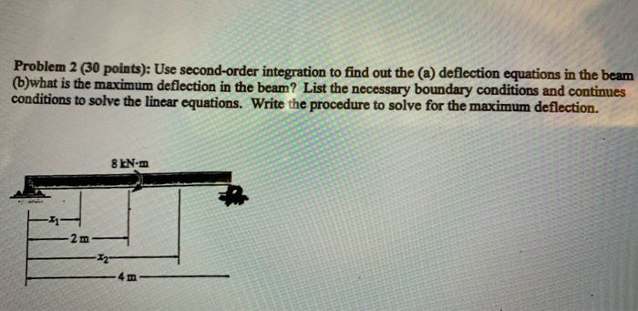 Solved Problem 2 (30 points): Use second-order integration | Chegg.com