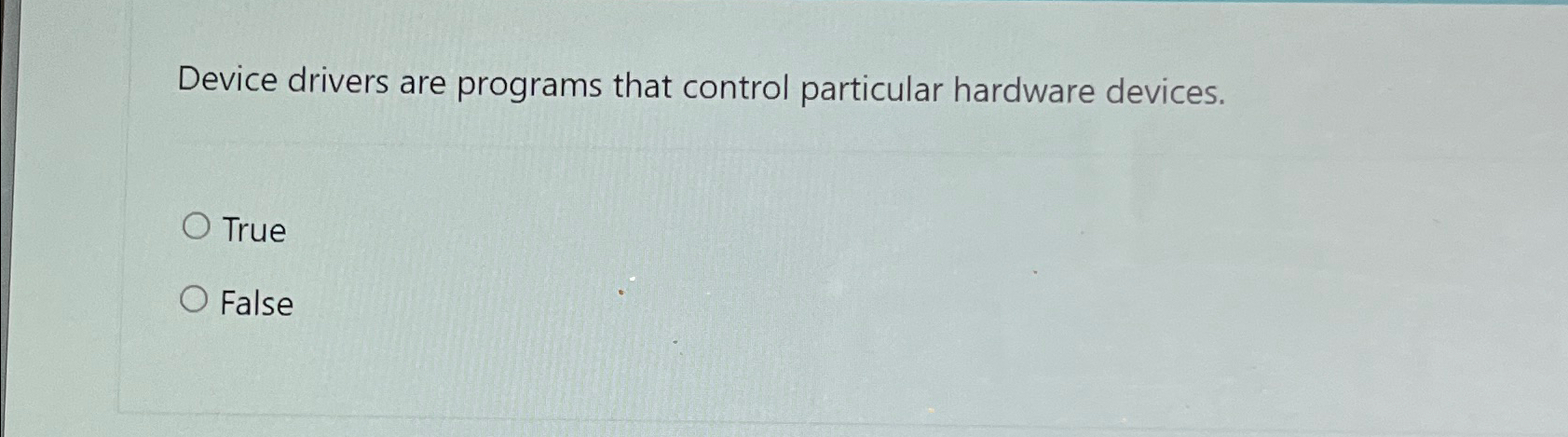 Solved Device drivers are programs that control particular | Chegg.com