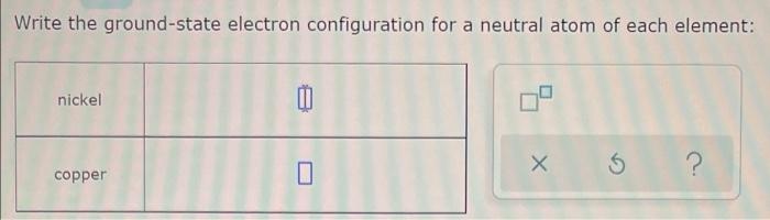 Solved Write the ground-state electron configuration for a | Chegg.com