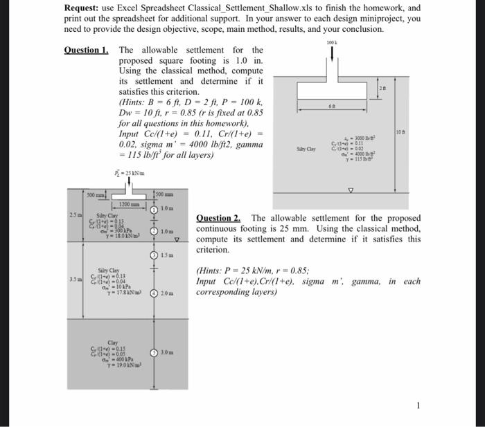 Solved 1001 10 - 013 Request: use Excel Spreadsheet | Chegg.com