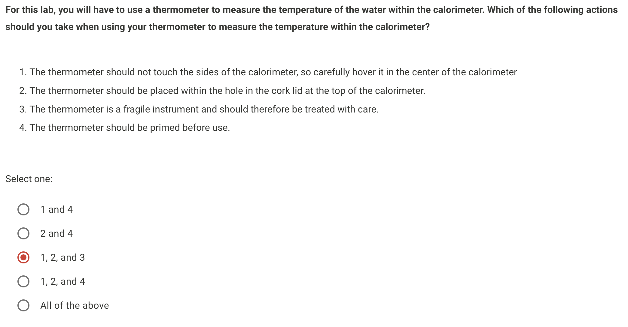 Solved For this lab, you will have to use a thermometer to | Chegg.com