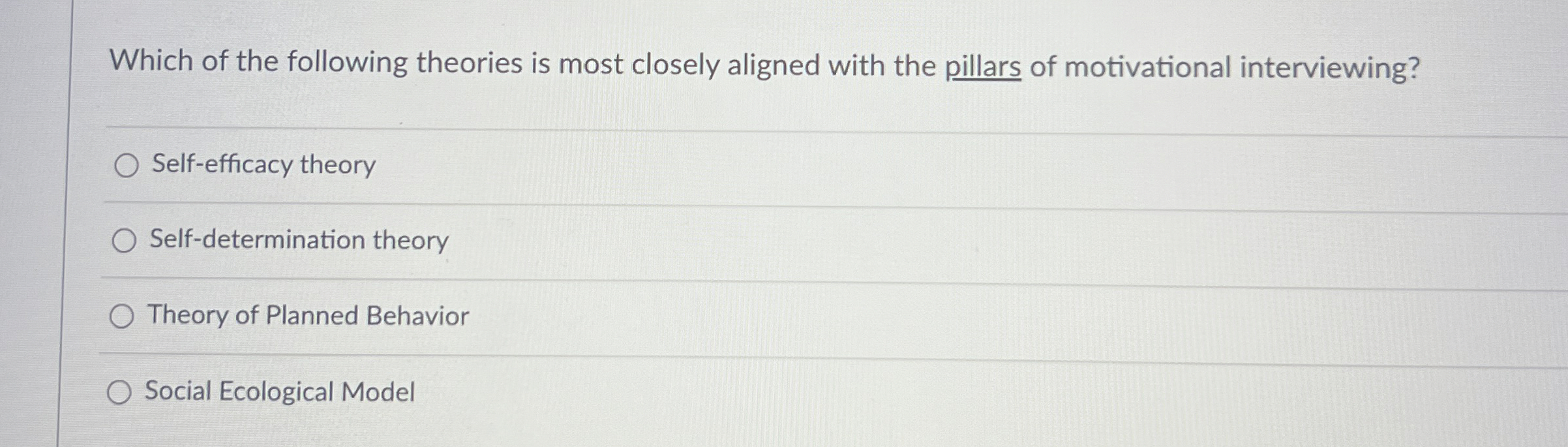 Solved Which of the following theories is most closely | Chegg.com