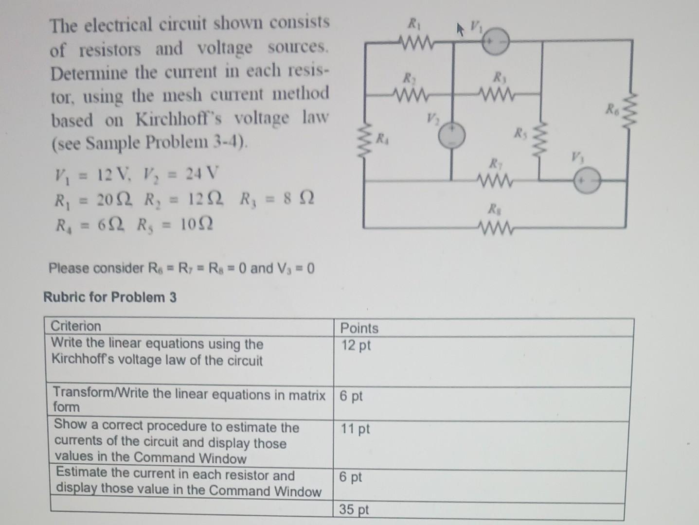Solved The electrical circuit shown consists of resistors | Chegg.com