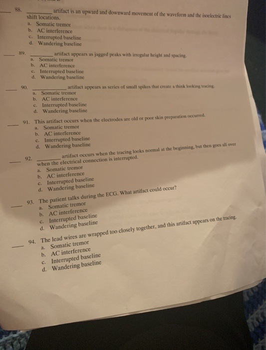 Somatic Tremor Artifact