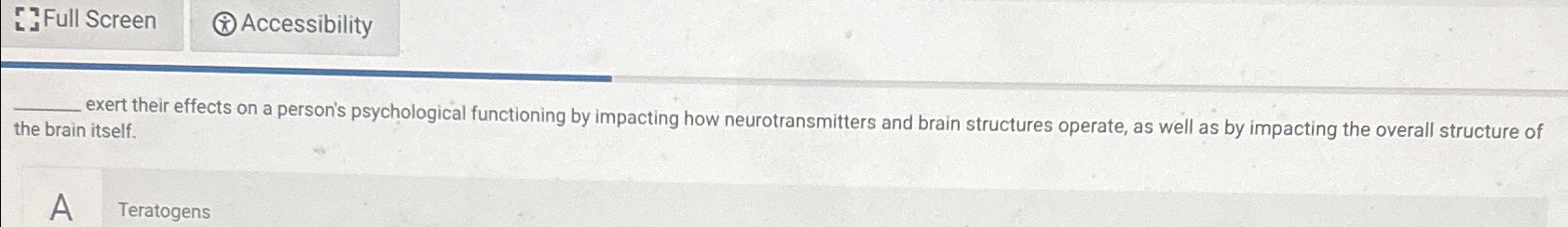Solved exert their effects on a person's psychological | Chegg.com