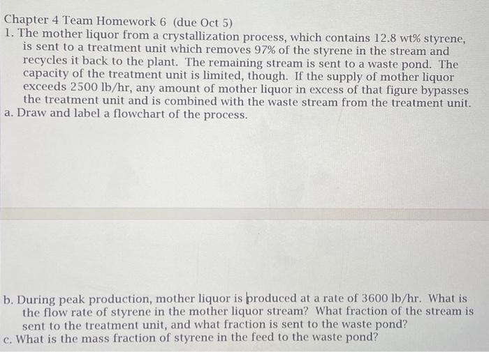 Solved please draw a detailed flow chart for part a. And for | Chegg.com