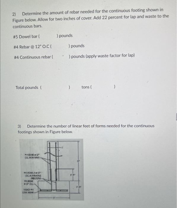 Solved (6 points) With Figures, the amount of concrete | Chegg.com