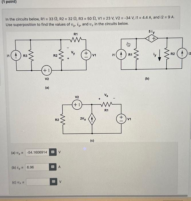Solved In the circuits below, R1=33Ω,R2=32Ω,R3=50Ω,V1=23 V, | Chegg.com