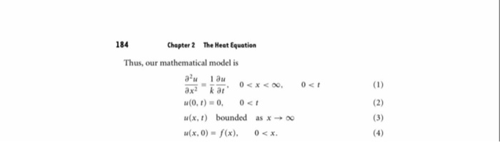 Solved 1. Find the solution of Eqs. (1)–(3) if the initial | Chegg.com