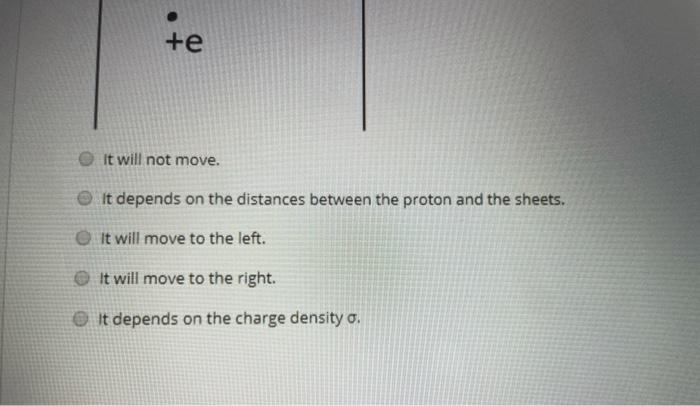 Solved A proton is placed at rest in the region between two | Chegg.com