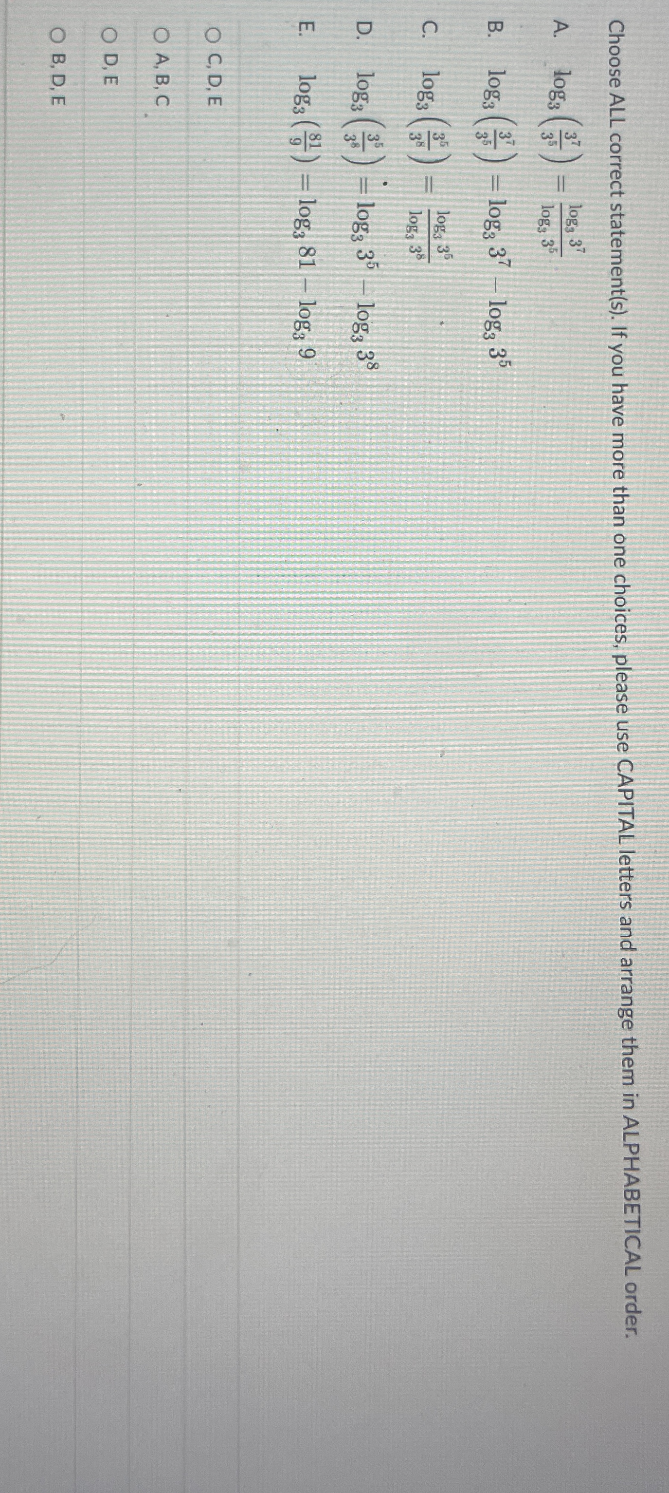 Solved Choose ALL correct statement(s). ﻿If you have more | Chegg.com