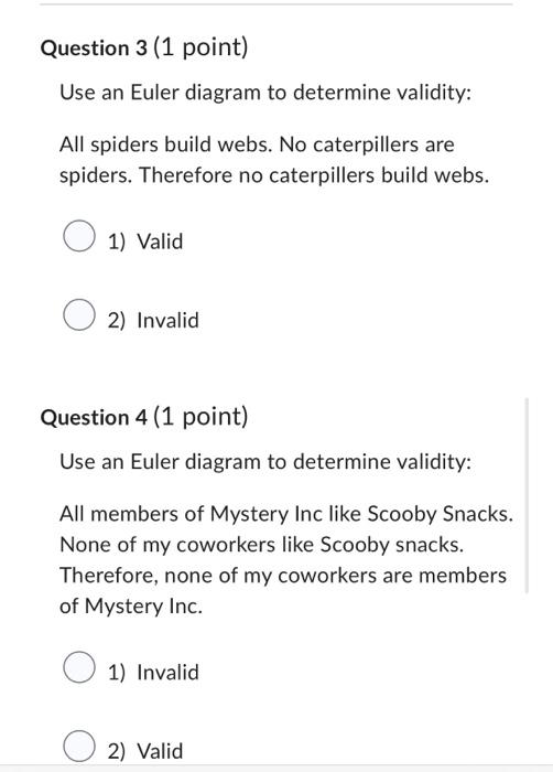Solved Which of the Euler diagrams represents "All A are | Chegg.com