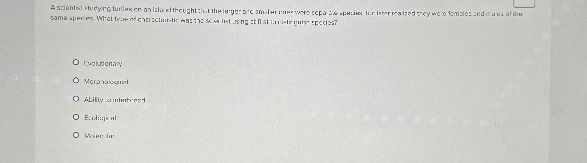 Solved The evolutionary changes that create new species and | Chegg.com