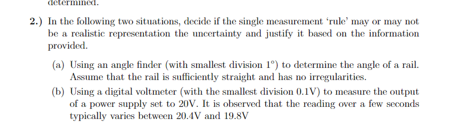 Solved In the following two situations, decide if the single | Chegg.com