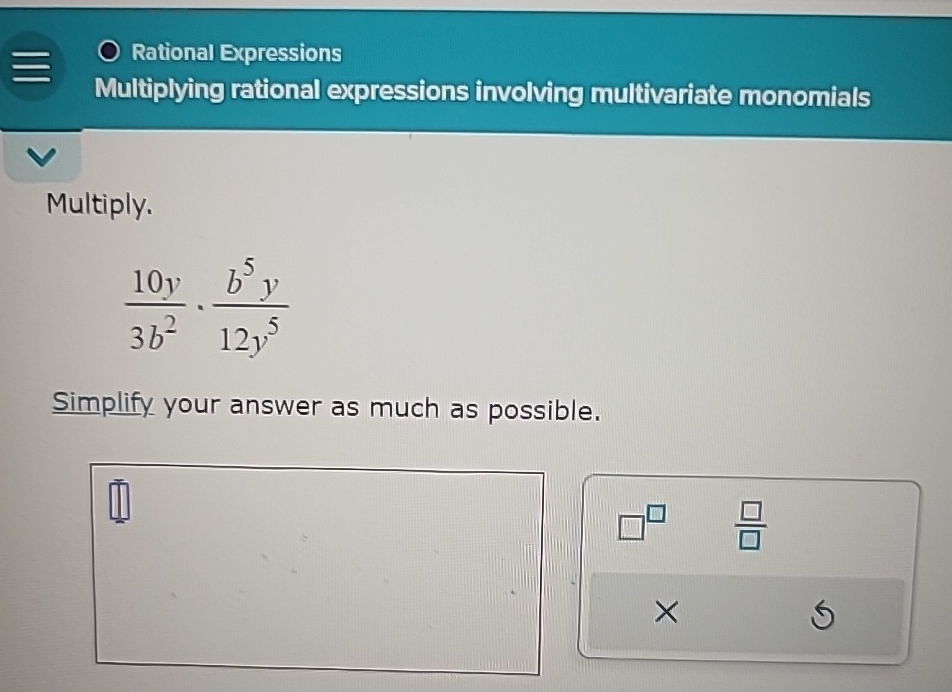 Solved Rational ExpressionsMultiplying rational expressions | Chegg.com