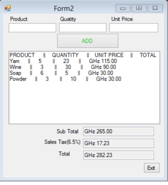 Solved Sales Receipt SubTotal Sales Tax Total ExitInvoice | Chegg.com