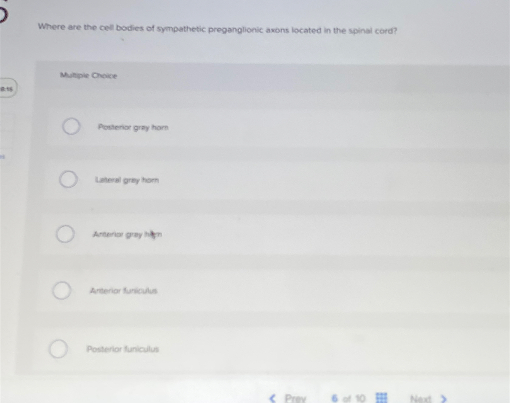 Solved Where are the cell bodies of sympathetic | Chegg.com