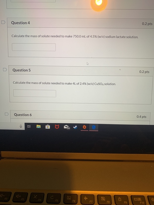 Solved Calculate the percent concentration of a solution, | Chegg.com