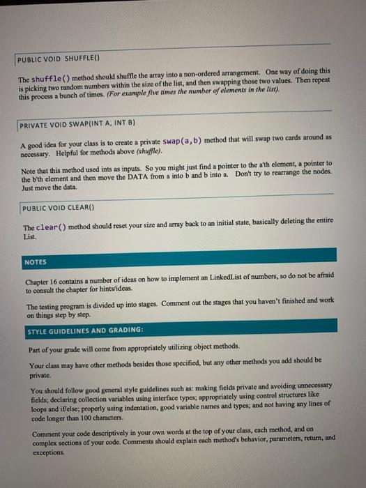 Solved CS145 - PROGRAMMING ASSIGNMENT #5 PART B CARD LINKED | Chegg.com