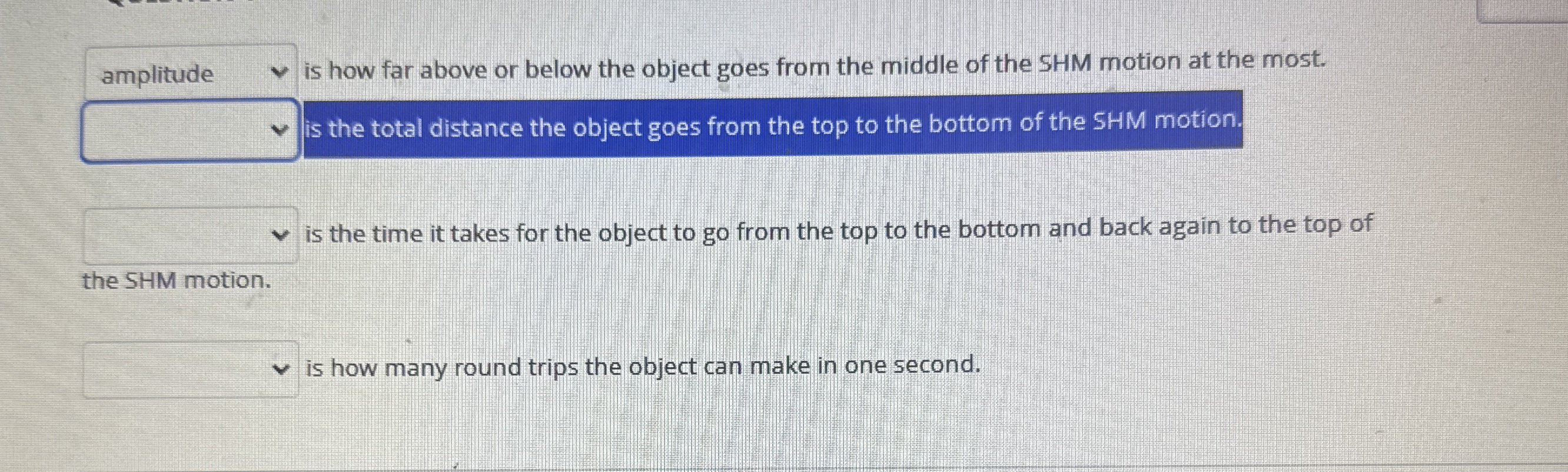 High Quality SOLUTION amplitudeis how far above or below the object ...