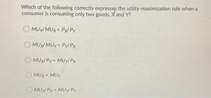 Solved Which of the following correctly expresses the | Chegg.com