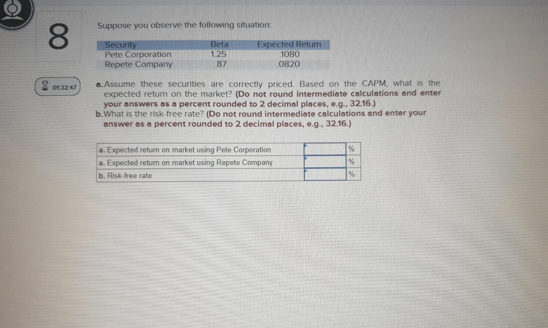 Solved Suppose you observe the following situation: a. | Chegg.com