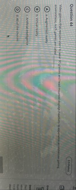 Solved Question 440.5 ﻿PointsVideo games that require users | Chegg.com