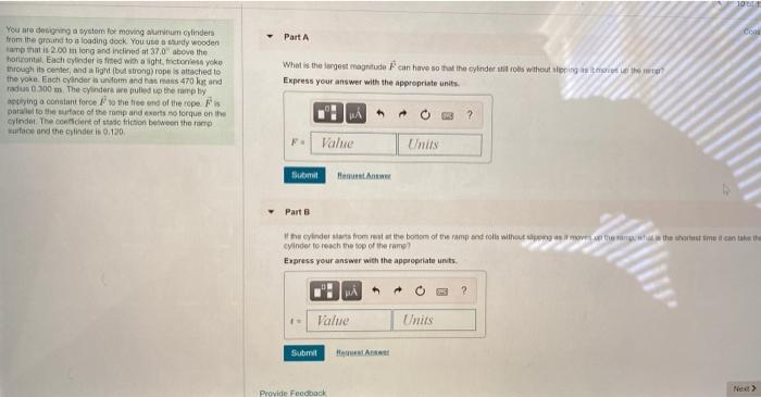 Solved Part A You are designing a wotom for moving inum | Chegg.com