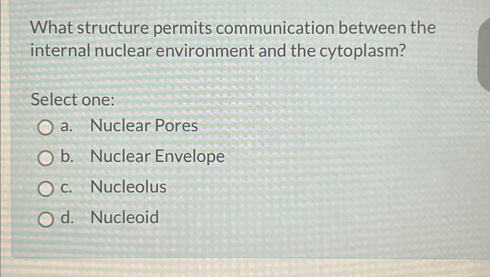 Solved What structure permits communication between the | Chegg.com
