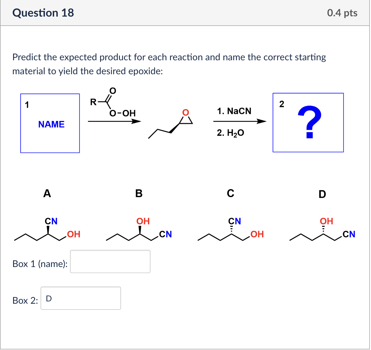 Solved Predict the expected product for each reaction and | Chegg.com