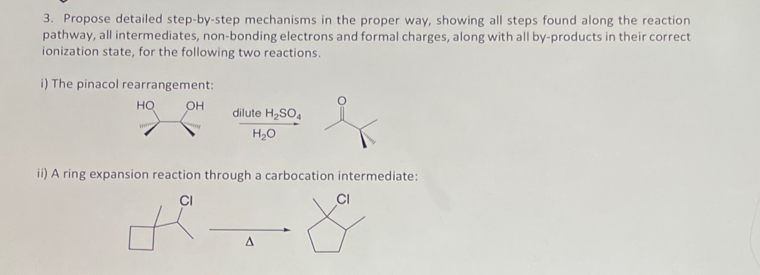 Solved Propose detailed step-by-step mechanisms in the | Chegg.com
