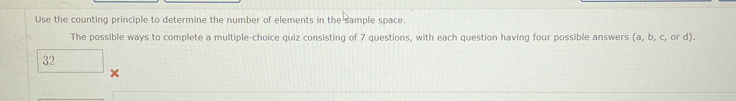 Solved Use the counting principle to determine the number of | Chegg.com