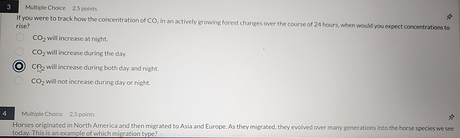 Solved 3Multiple Choice2.5 ﻿pointsIf you were to track how | Chegg.com