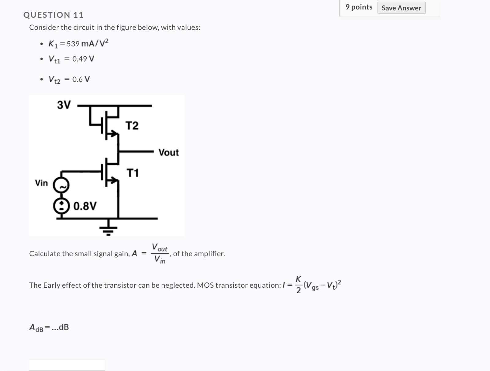 Solved Consider the circuit in the figure below, with | Chegg.com