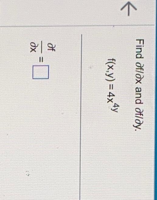 Solved Find delfdelx and delfdely.f(x,y)=4x4ydelfdelx= | Chegg.com