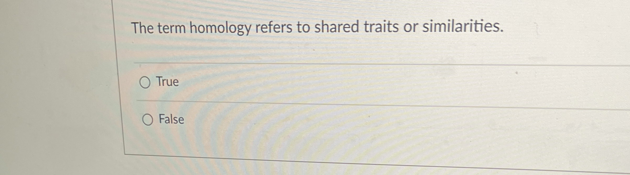 Solved The term homology refers to shared traits or | Chegg.com