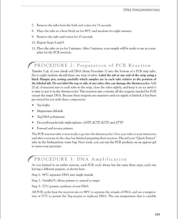 LAB REPORT CHAPTER 13 DNA FINGERPRINTING A. Gd Photo | Chegg.com